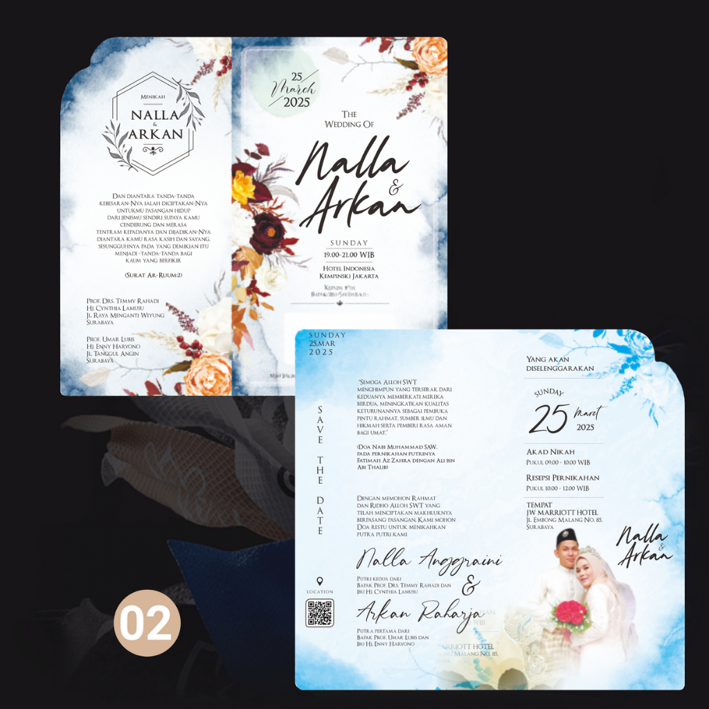Jual Custom Undangan Pernikahan Indie / Full Color - Free Plastik ...