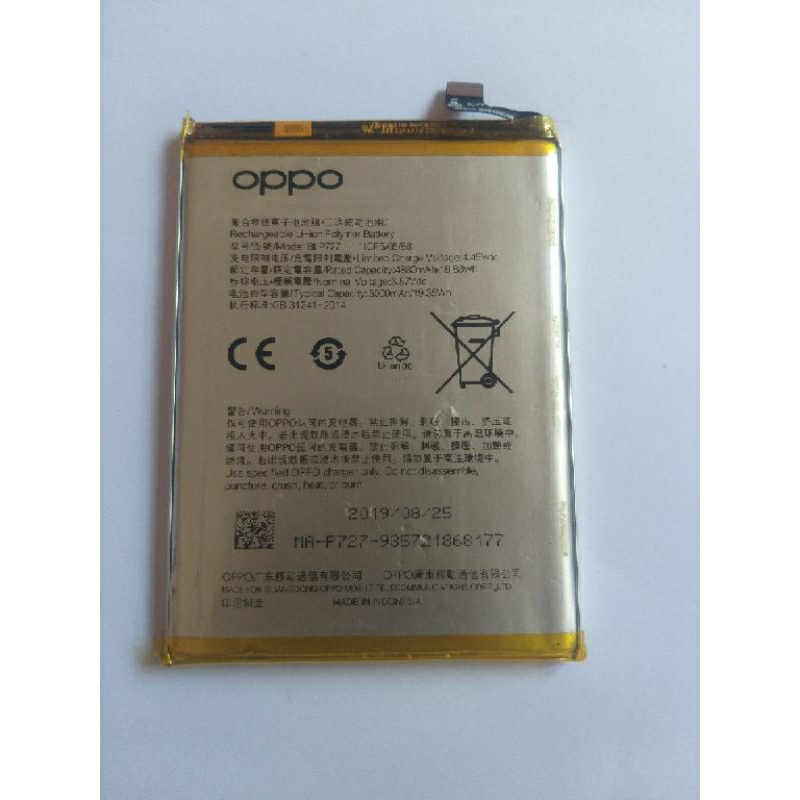 Jual Baterai OPPO A5 2020 BLP 727 Sudah ditested normal jaya Ori ...