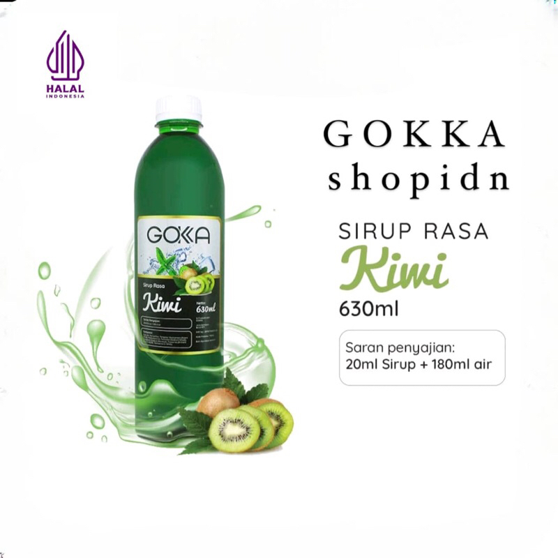 Jual Sirup Gokka Kiwi 630ML - Gokka Syrup Kiwi 630ML [GOKKA SYRUP 630ML ...