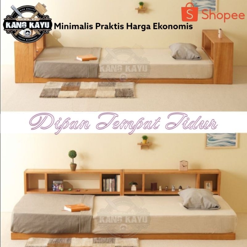 Jual Dipan tempat tidur kayu Dipan kasur minimalis Dipan aestetik ...