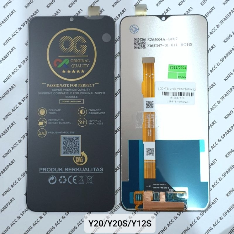 Jual OG SUPER LCD TOUCHSCREEN VIVO Y20 Y20S Y12S Y15S Y01 Y01A | Shopee Indonesia