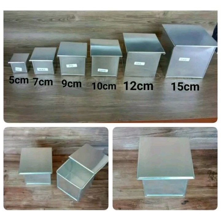 Jual Loyang Roti Tawar Kubus Mini / Loyang Croissant Cube / Loyang Kue ...