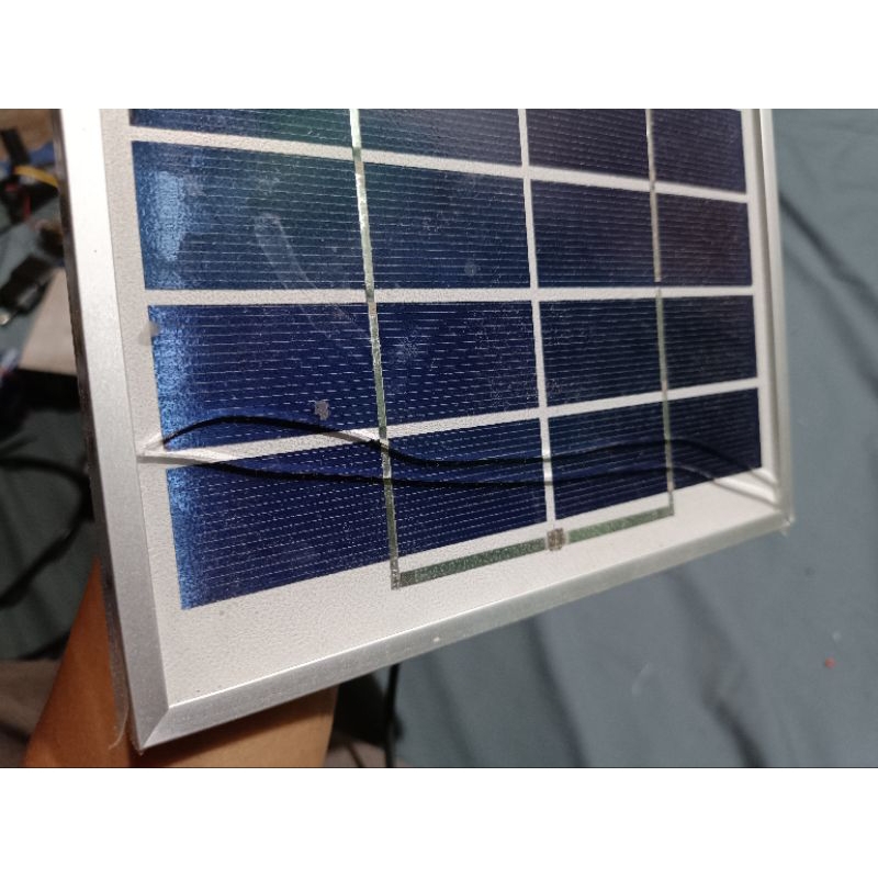 Jual panel Surya / solar panel 5 wp modifikasi secon (retak kaca ...