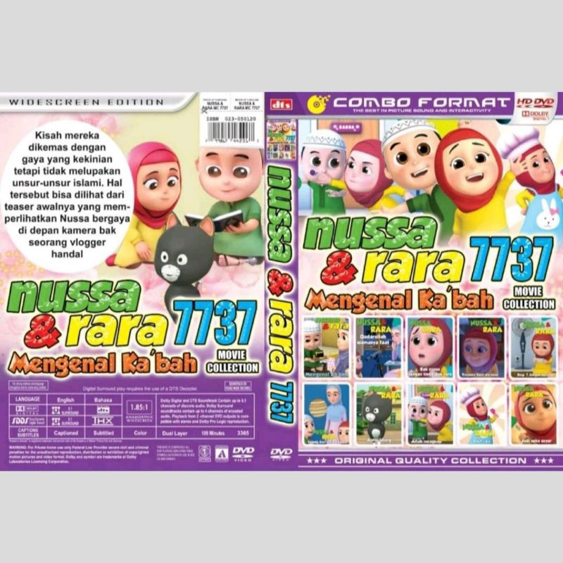 Jual Kaset Koleksi Kartun Anak Anak Nussa & Rara Mengenal Ka'bah 7737 | Shopee Indonesia