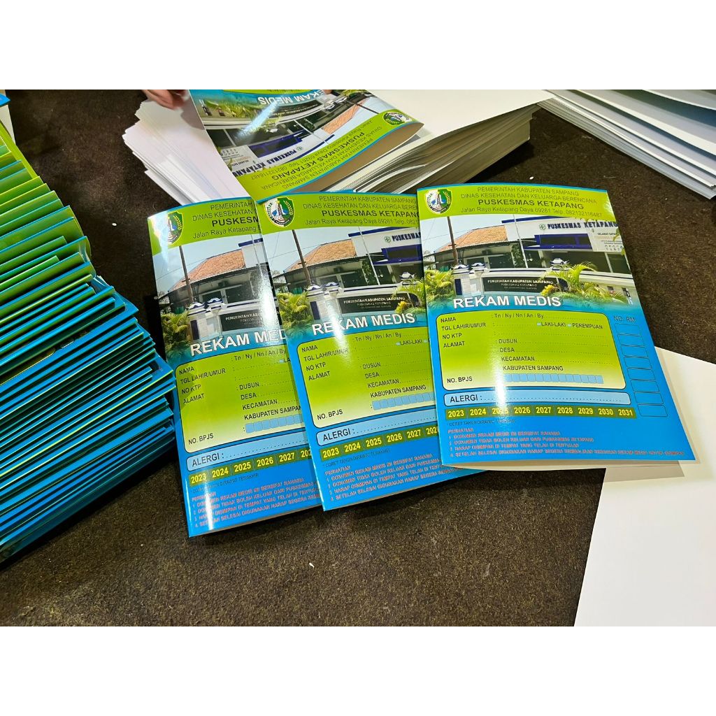 Jual [min. 500] Cetak MAP FOLDER REKAM MEDIS / Map Folder Rumah sakit ...