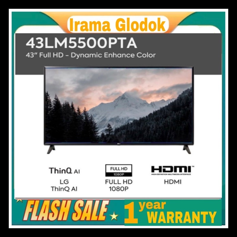Jual LED TV LG 43 Inch 43LM500 Full HD Garansi Resmi | Shopee Indonesia