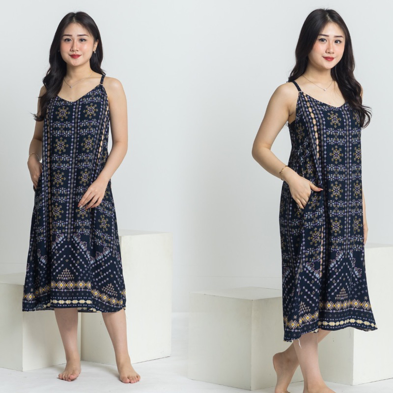 Jual MILKI DASTER DRESS TALI BRA BISA DIATUR PANJANG PENDEKNYA (ADJUST ...