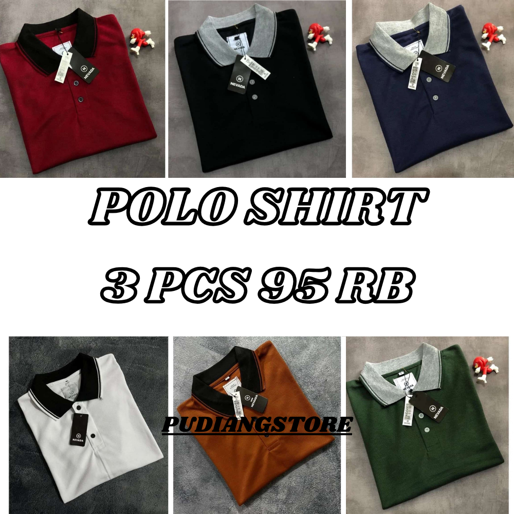 Jual baju kaos kerah pria 3 PCS 95 RB polo shirt pria jumbo kaos kerah ... Jual baju kaos kerah pria 3 PCS 95 RB polo shirt pria jumbo kaos kerah ...