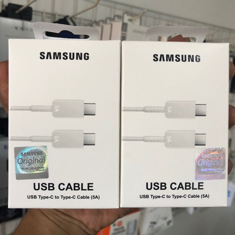 Jual Kabel Data Samsung Type C 5A 25Watt Super Fast Charging Original ...