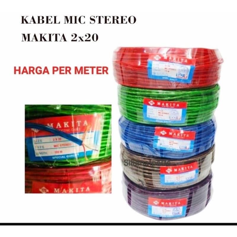 Jual Kabel mic Stereo Meteran Makita / KABEL MICROPHONE STEREO ...