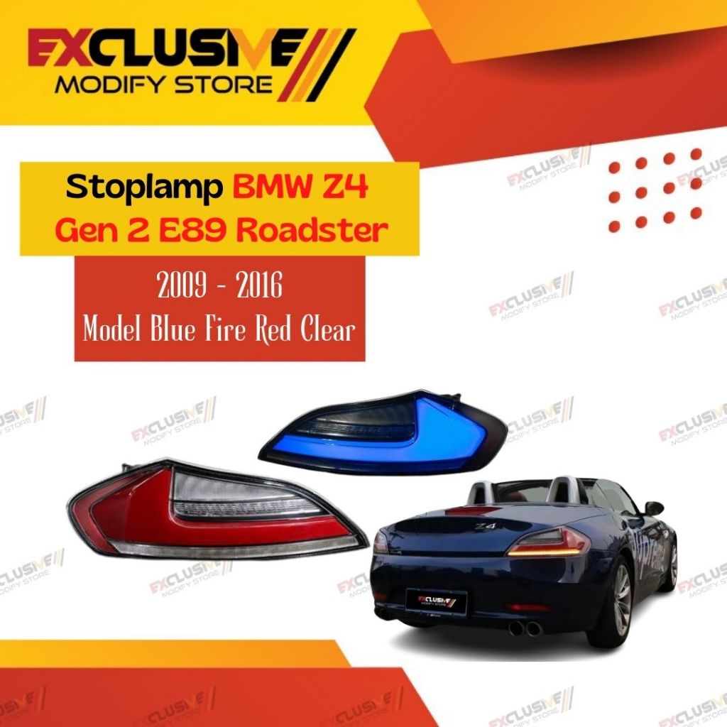 Jual BMW Z4 GEN 2 E89 ROADSTER STOPLAMP 2009-2016 BLUE FIRE RED CLEAR ...