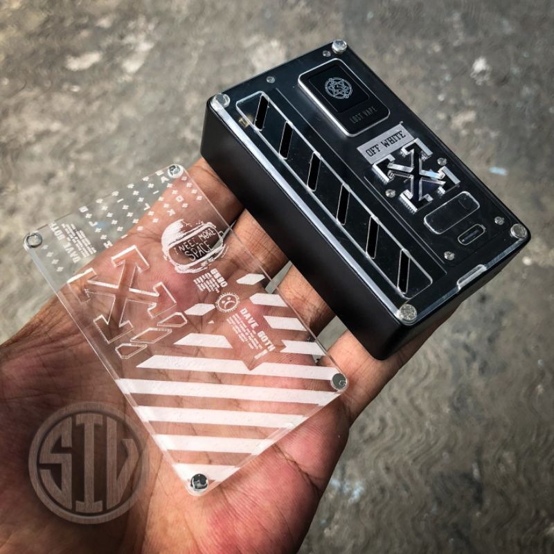 Jual Door Panel Acrylic Clear Transparan Centa b80 motif Offwhite ...