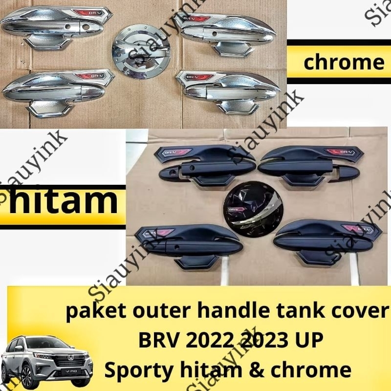 Jual Paket outer handle tank cover BRV 2022 2023 2024 Hitam & Chrome ...