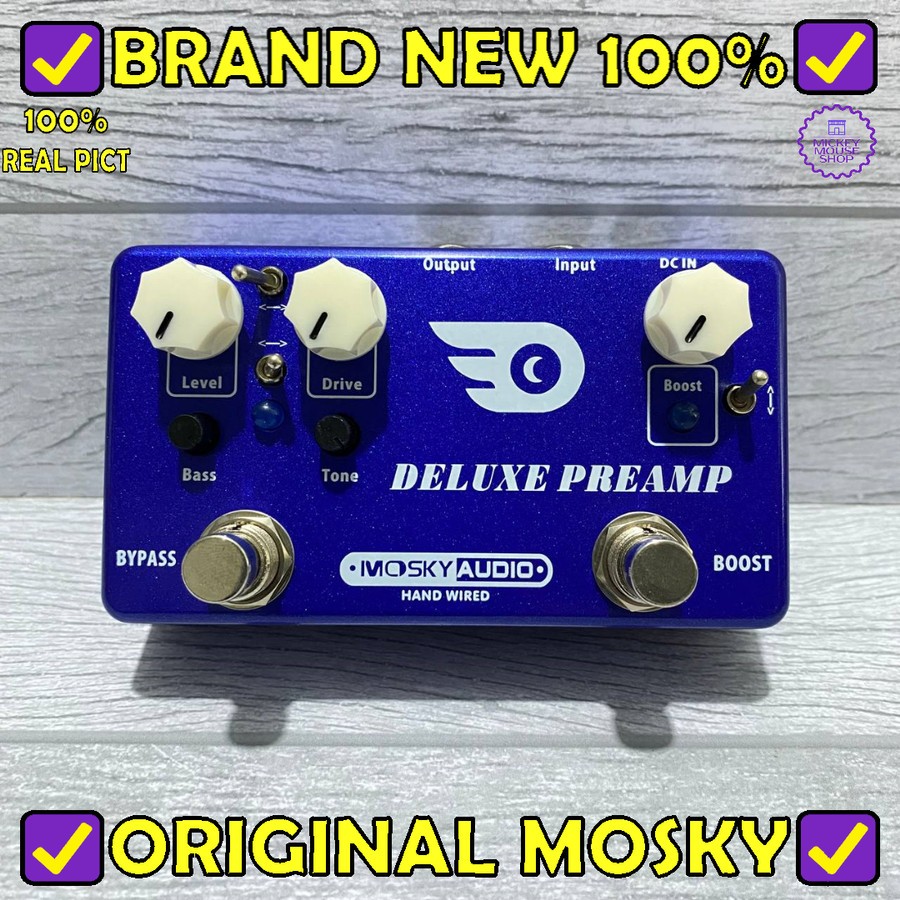 Jual Efek Gitar Mosky DELUXE PREAMP Booster Overdrive Guitar Effect Pedal | Shopee Indonesia