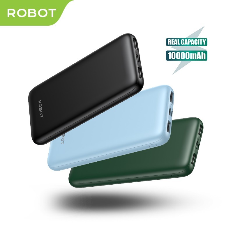 Jual POWERBANK ROBOT RT12 Dual Input Output 10000 mAh Slim Original ...