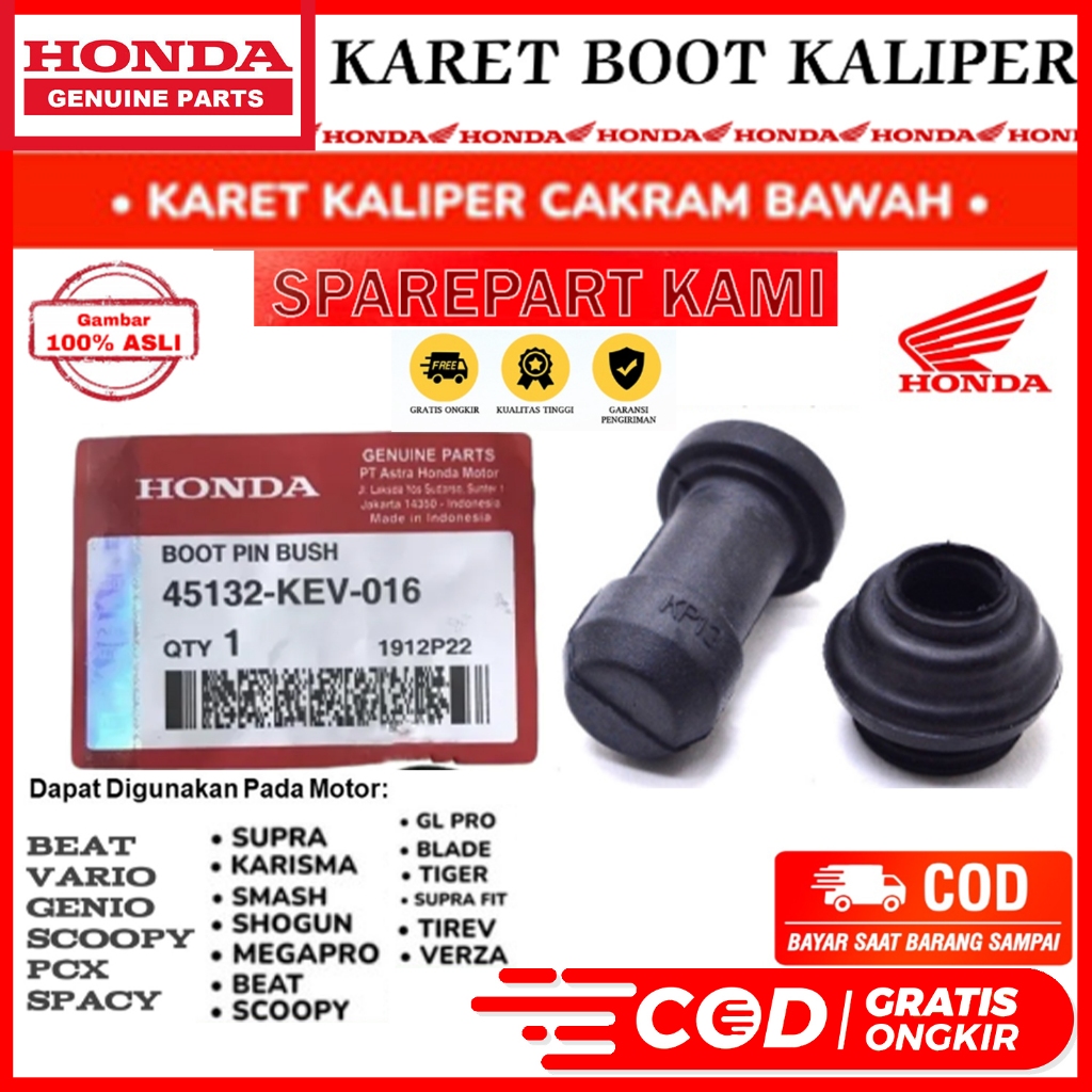 Jual KARET BOOT USUS KALIPER BOOT PIN BUSH CAKRAM DEPAN BELAKANG GRAND SUPRA X BEAT POP ESP ...
