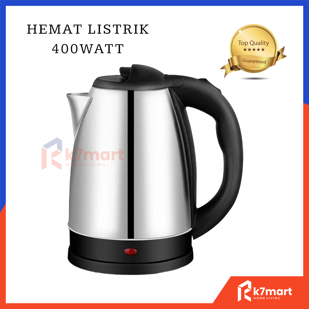 Jual K7MART TEKO LISTRIK 2L STAINLESS 500WATT / KETEL LISTRIK 2 LITER ...