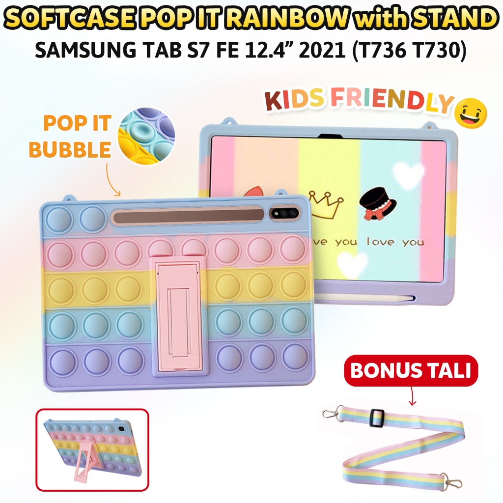 Jual Samsung Galaxy Tab S7 FE 12.4 inch 2021 SM T736B T730 Softcase ...