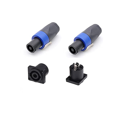 Jual AUDIO SPEAKON CONNECTOR KREZT / speakon male female / jack speakon / spikon set | Shopee ...