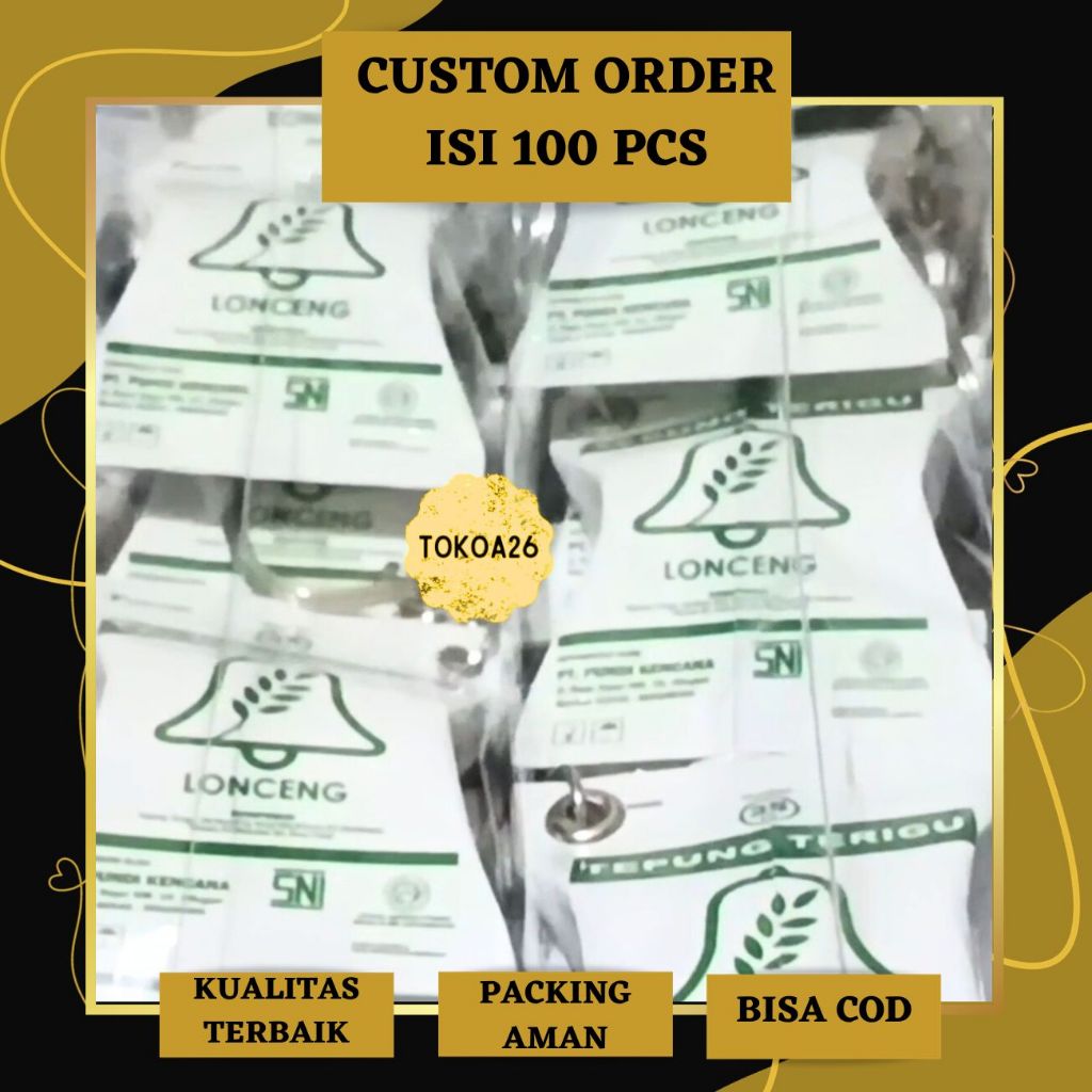 Jual Magnet Kulkas Custom Order isi 100 biji Gantungan Kunci Tempelan ...