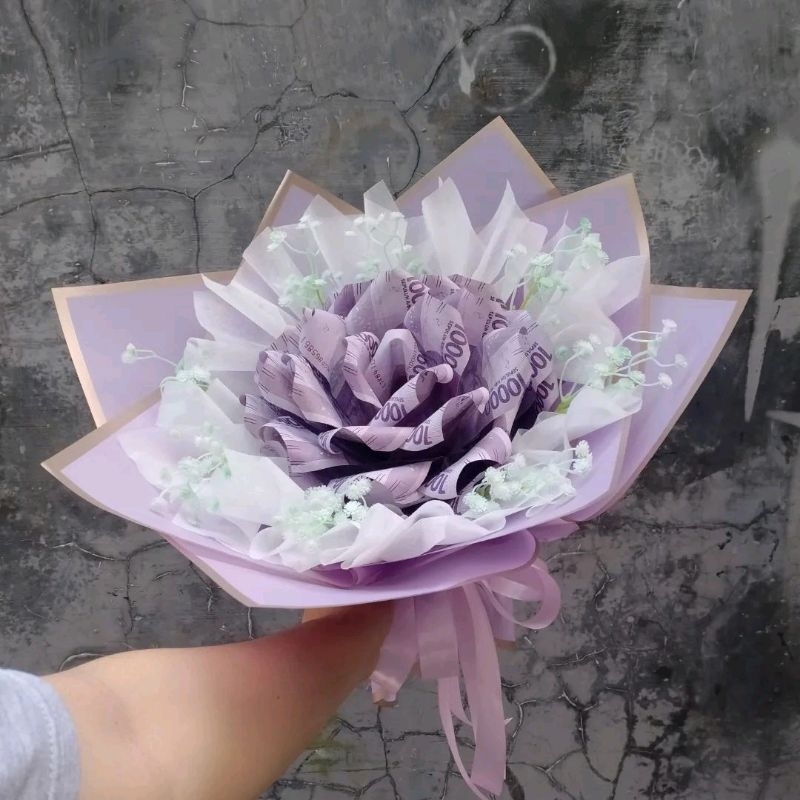 Jual buket uang/bucket uang mawar/bouquet money | Shopee Indonesia