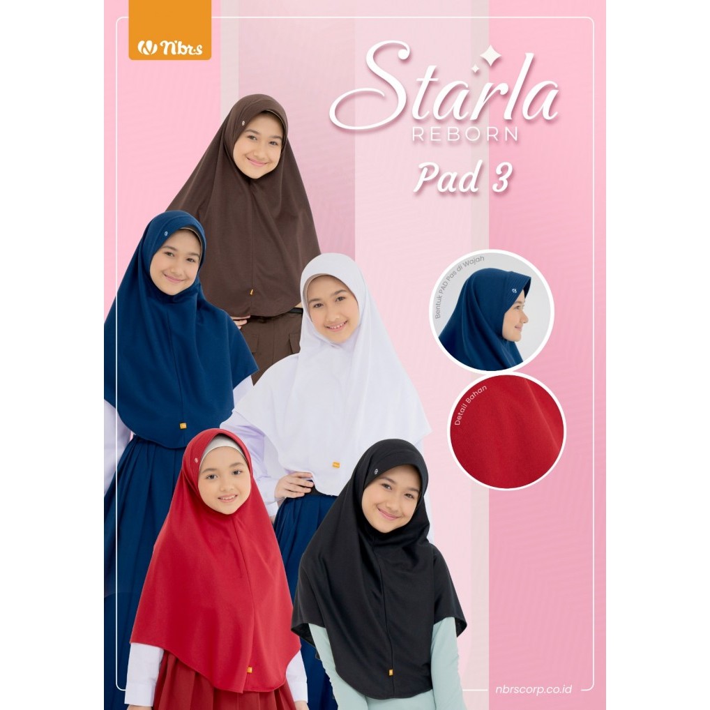 Jual NIBRAS 100% ORI | Kerudung Anak Nibras | Starla Pad 3 | Hijab Anak ...