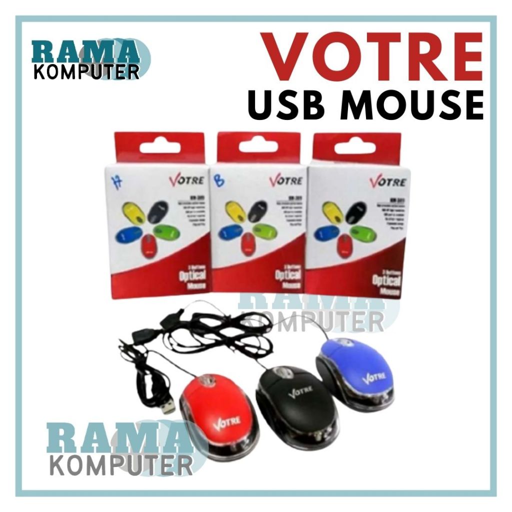 Jual MOUSE VOTRE KM-309 USB OPTICAL MOUSE KM-309 MOUSE USB | Shopee ...