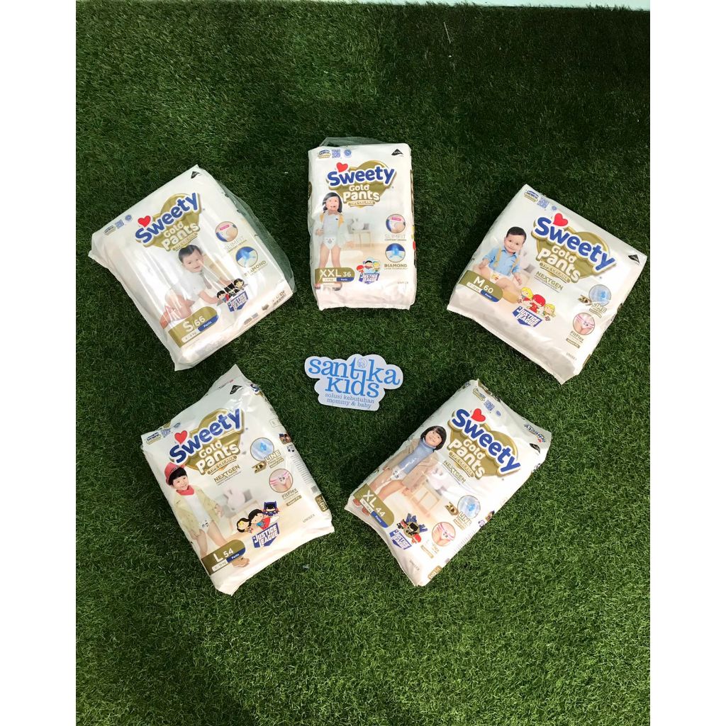 Jual PAKET HEMAT SWEETY GOLD PANTS (BANDED 4 BAL) | Shopee Indonesia