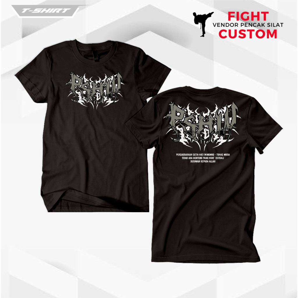 Jual KAOS PSHW SETIA HATI WINONGO METAL AKAR | Shopee Indonesia