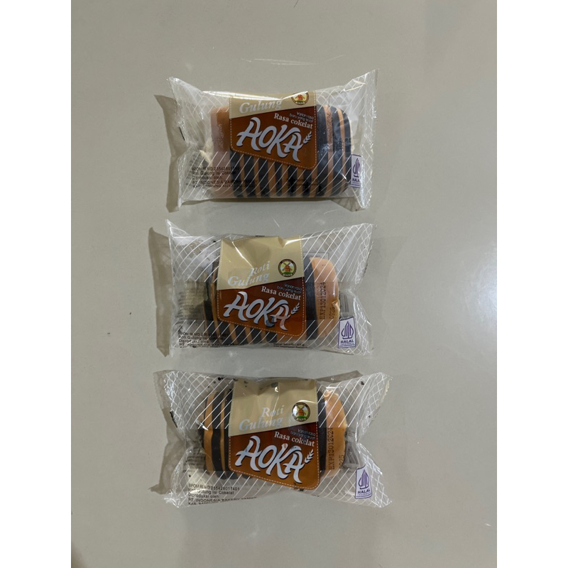Jual AOKA ROTI GULUNG - 60gr isi 3pcs | Shopee Indonesia