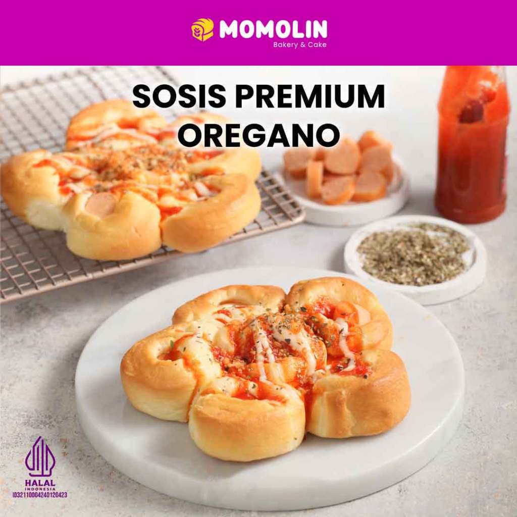 Jual Momolin Bakery Roti Sosis Oregano PREMIUM Momolin Bakery | Roti ...