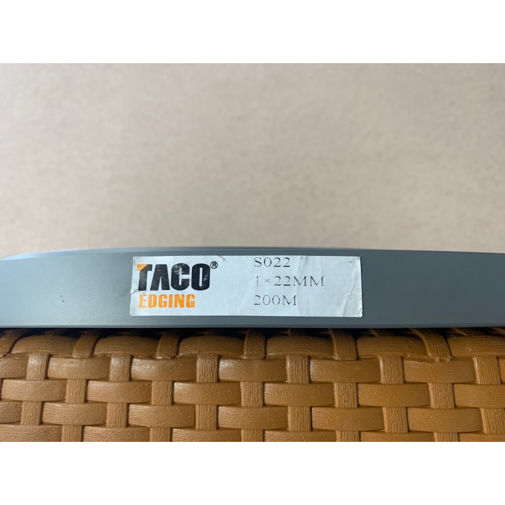 Jual Per 5 Meter Edging Taco S 022 AA 1 x 22 Mm Abu Grey Solid HPL 022 2 Cm | Shopee Indonesia