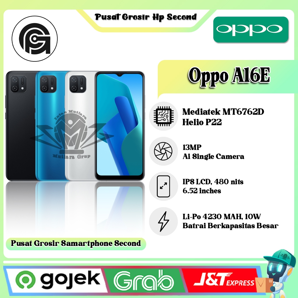 Jual Oppo A16E | A16K Ram 3/32GB | Ram 4/64GB (Second) | Shopee Indonesia
