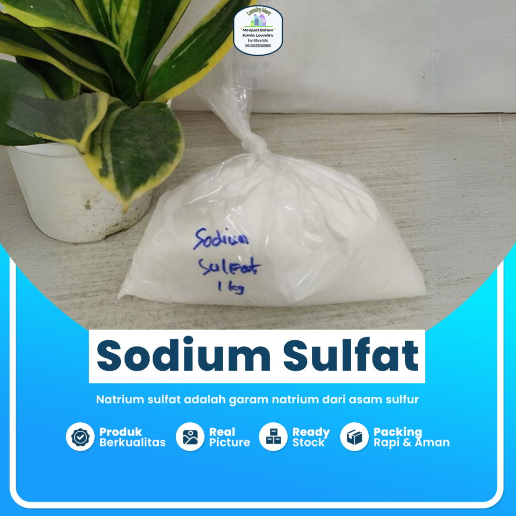 Jual Sodium Sulfat 1 Kg Natrium Sulfate Na2SO4 Ex IBR Filler Deterjen ...