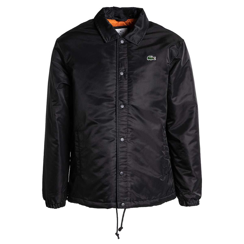 JACKET PRIA LACOSTE COACH CLASSIC BLACK ORIGINAL AUTHENTIC