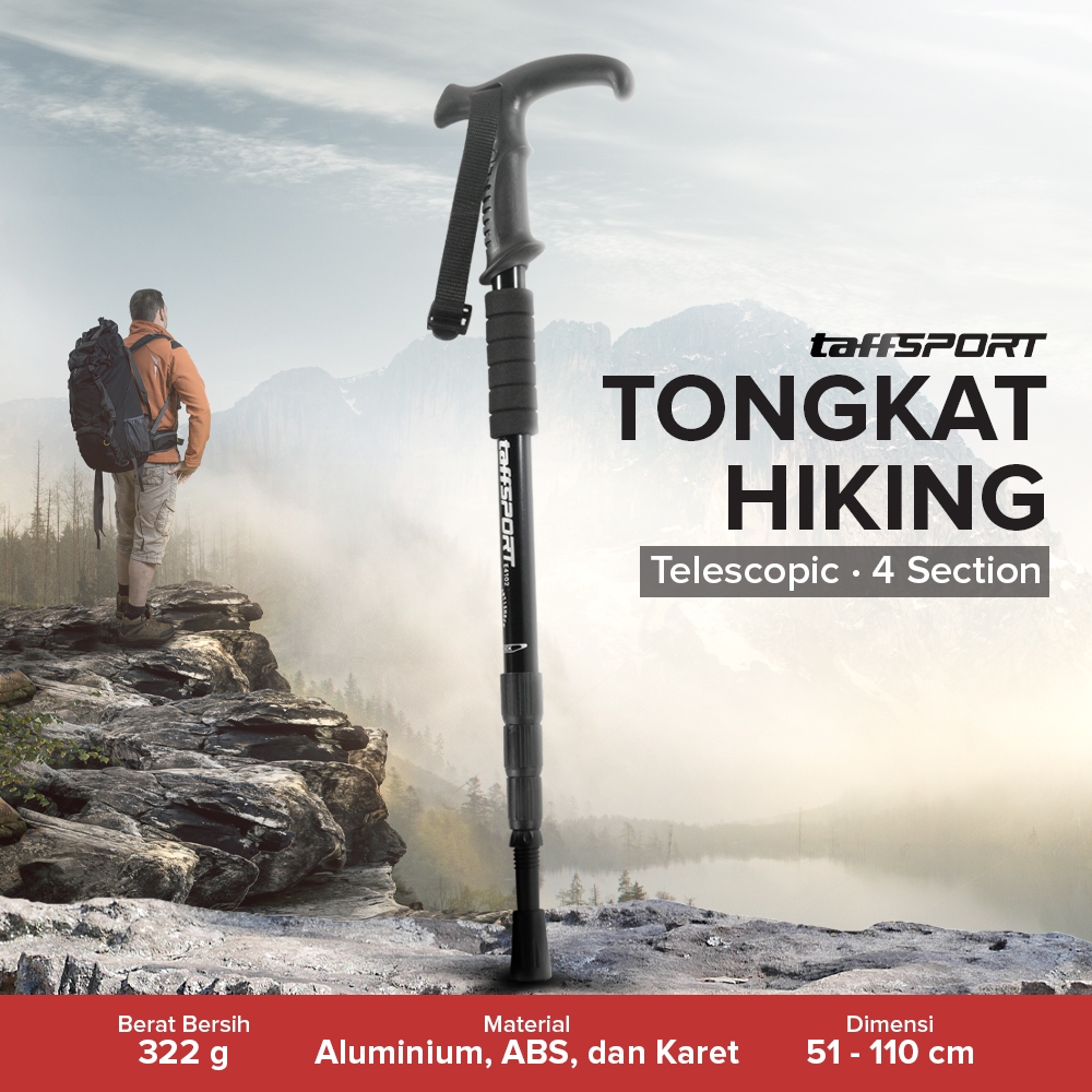 Jual Trekking Pole Tracking Pole Tongkat Pendaki Telescopic 4 Section ...