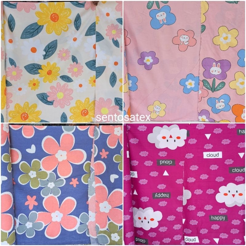 Jual Bahan Kain Sprei aesthetic Gorden Kolor Kain disperse Aesthetic ...