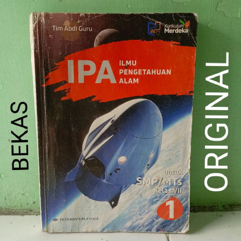 Jual Buku IPA Ilmu Pengetahuan Alam Kelas 7 VII 1 SMP MTS Penerbit Erlangga Kurikulum Merdeka ...