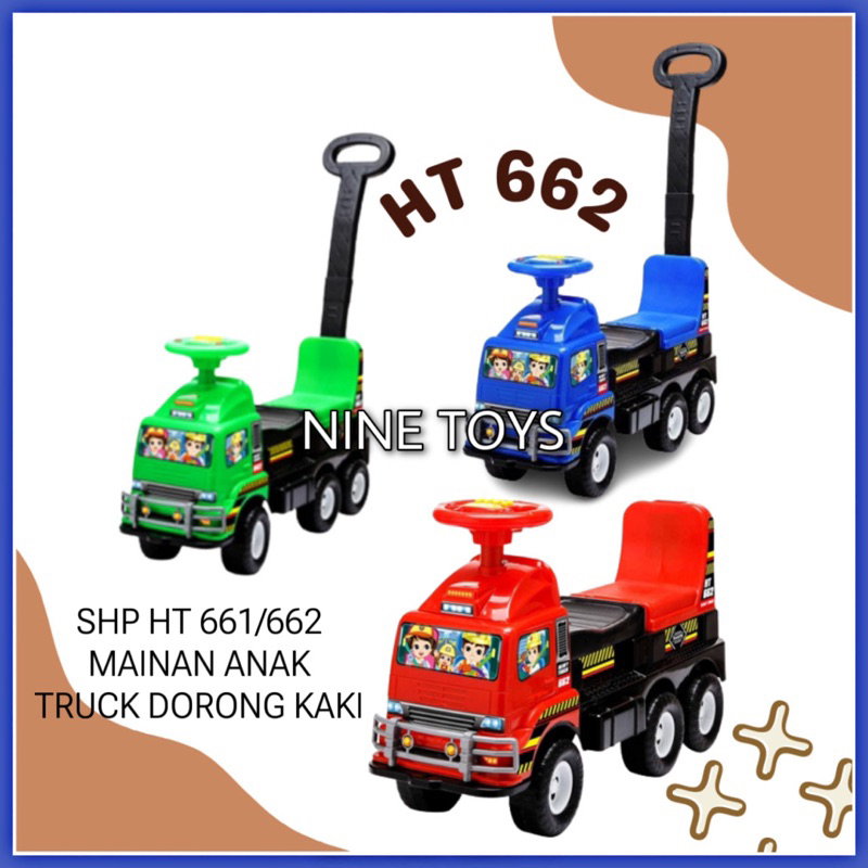 Jual MAINAN MOBIL TRUCK DORONG SHP HT 661 SHP HT 662 TRUCK DORONG KAKI ...