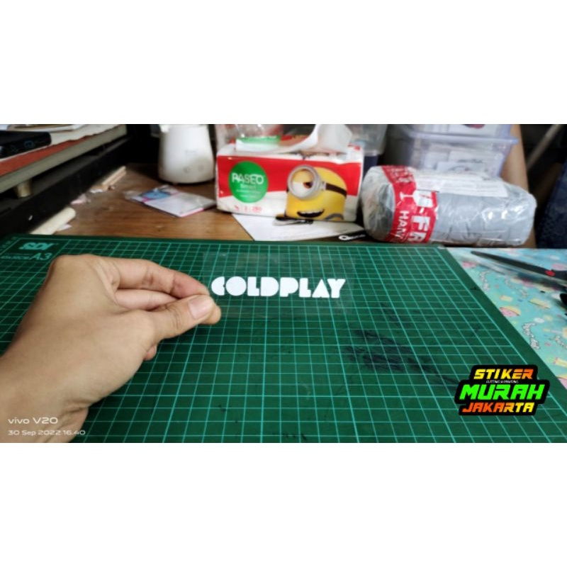 Jual STIKER COLDPLAY STICKER CUTTING TRANSPARAN LOGO DLL | Shopee Indonesia