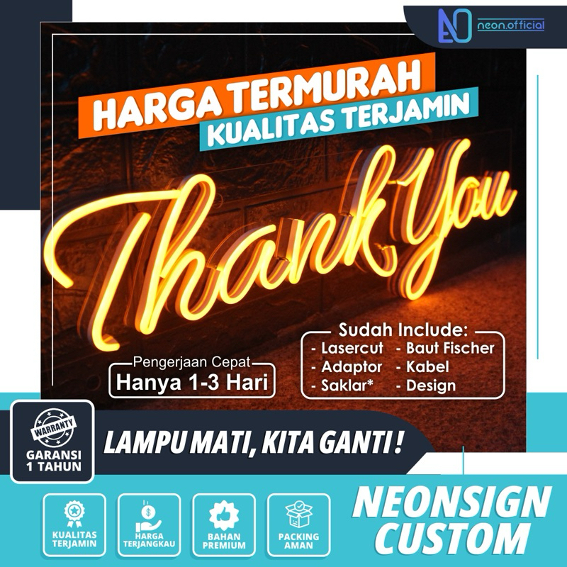 Jual Neon Custom Neon flex custom Neon sign custom Lampu custom Led ... Jual Neon Custom Neon flex custom Neon sign custom Lampu custom Led ...