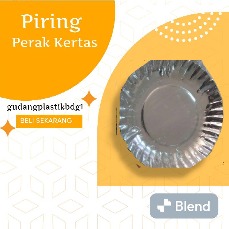 Jual Piring Kue Ulang Tahun Kecil Warna Perak Isi 50 Pcs / Piring Perak Kecil / Piring Kertas ...