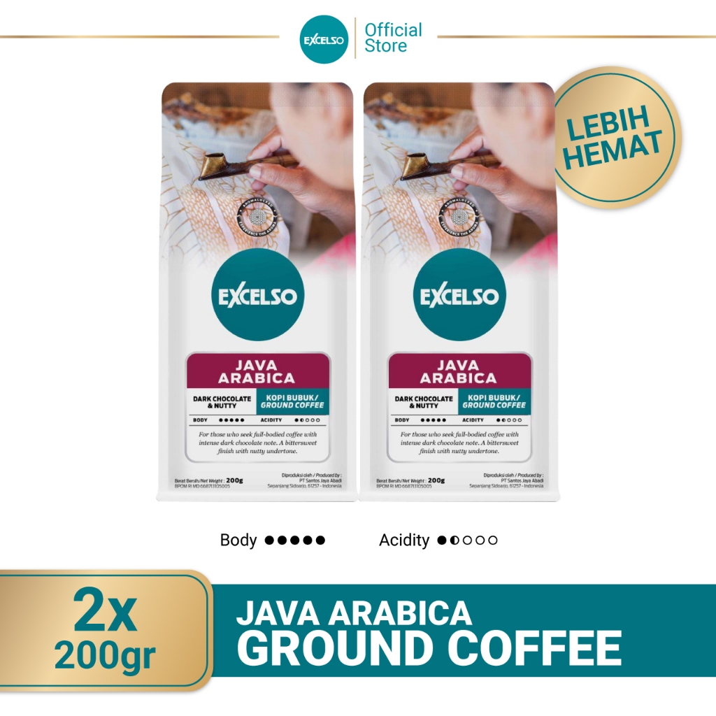 Jual Excelso Java Arabica Bubuk 200G Twin Pack | Shopee Indonesia