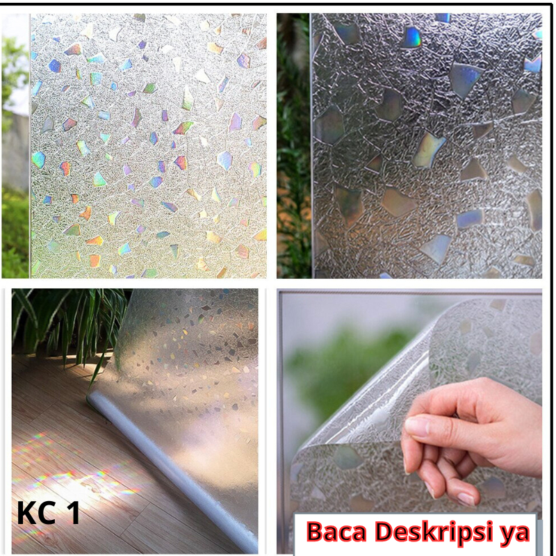 Jual STIKER STICKER KACA PREMIUM LEBAR 60 CM X 5 METER HOLOGRAM ...