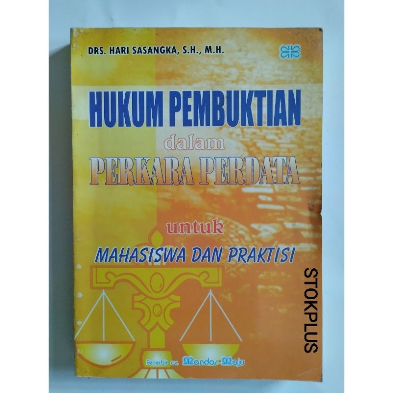 Jual HUKUM PEMBUKTIAN DALAM PERKARA PERDATA UNTUK MAHASISWA DAN ...