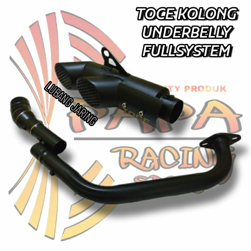 Jual Knalpot TOCE Lubang Jaring Kolong Underbelly XSR 155 R15 Vixion ...
