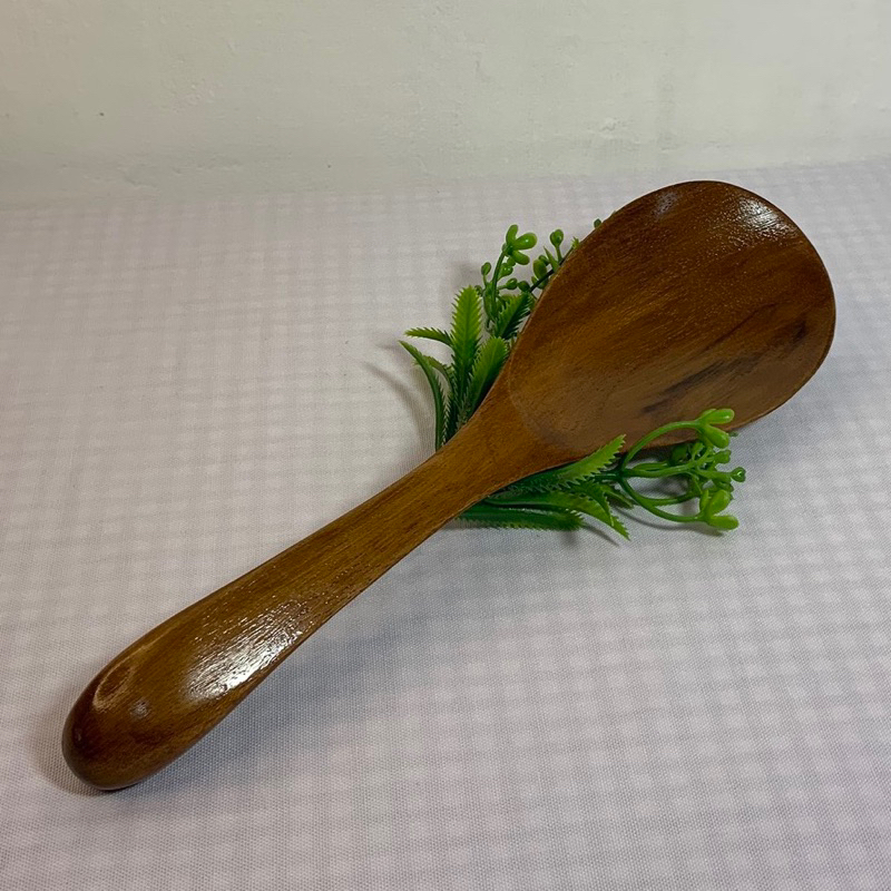 Jual Centong Nasi Centong Kayu Jati kualitas Premium panjang 23 cm ...