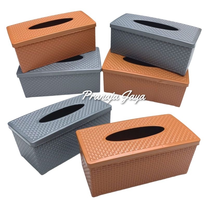 Jual Tempat Tissue Plastik Motif Rotan / Tempat Tisu / Kotak Tisu ...