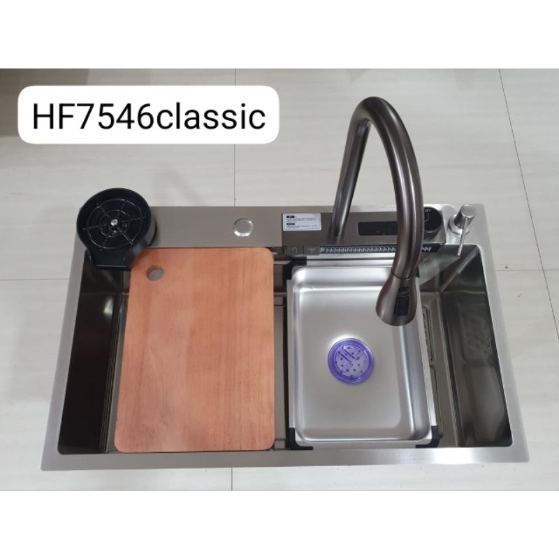 Jual Kitchen Sink Luxury 7546 Stainless Modern Komplit Pembilas Gelas ...