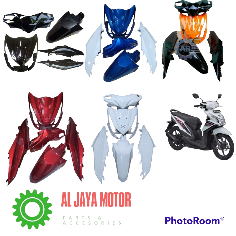 Jual COVER BODY HALUS HONDA BEAT FI 2012 2013 2014 HITAM PUTIH BIRU ...